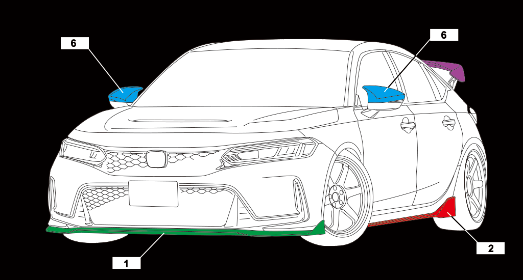 AIMGAIN SPORT FL5 CIVIC TYPE R